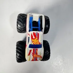Toys | Hot Wheels Racing Team Monster Truck White Orange | Poshmark